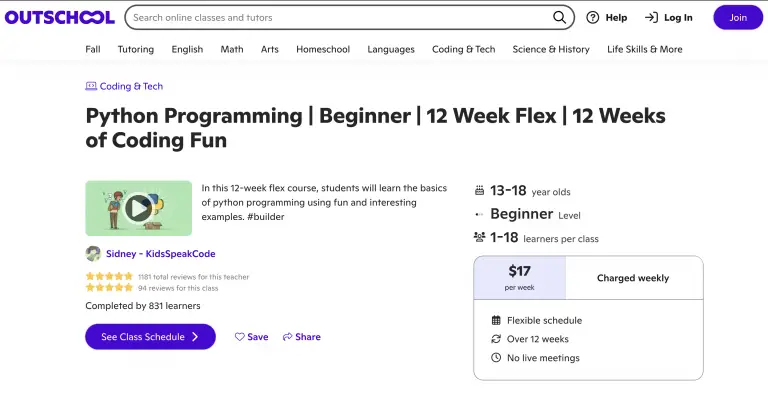 13 Awesome Online Coding Classes for Middle Schoolers for 2024