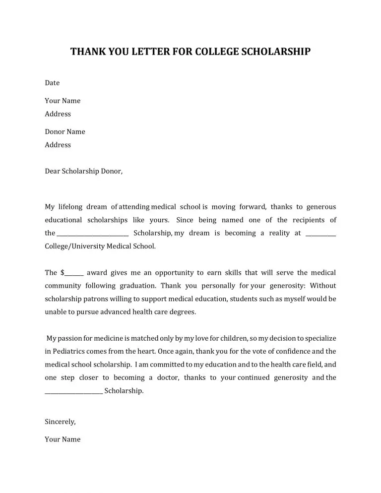 How to Write a Thank You Letter for a Scholarship + 6 Templates