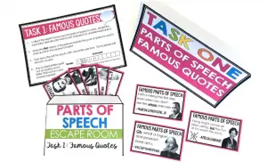 Parts of Speech Activities Middle School: 25 Fun Games